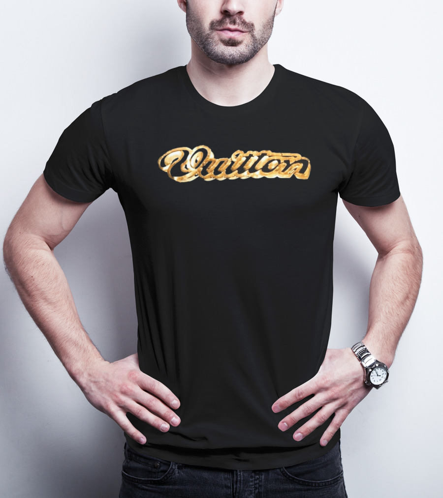 50 Cent Vuitton 3D Gold T-Shirt