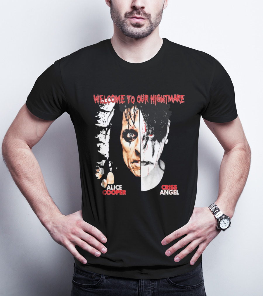 Welcome To Our Nightmare Alice Cooper Criss Angel Collaboration T-Shirt