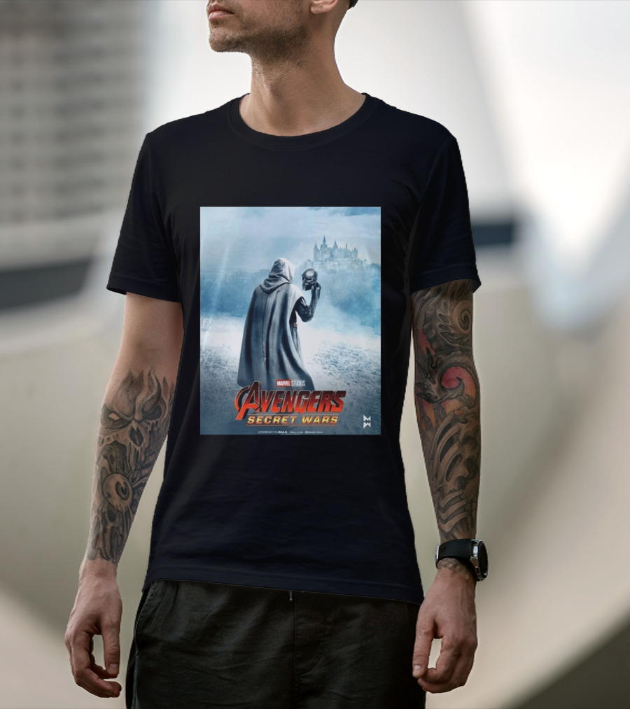 Marvel Studios Avengers Secret Wars Doctor Doom Hooded Villain Castle T-Shirt