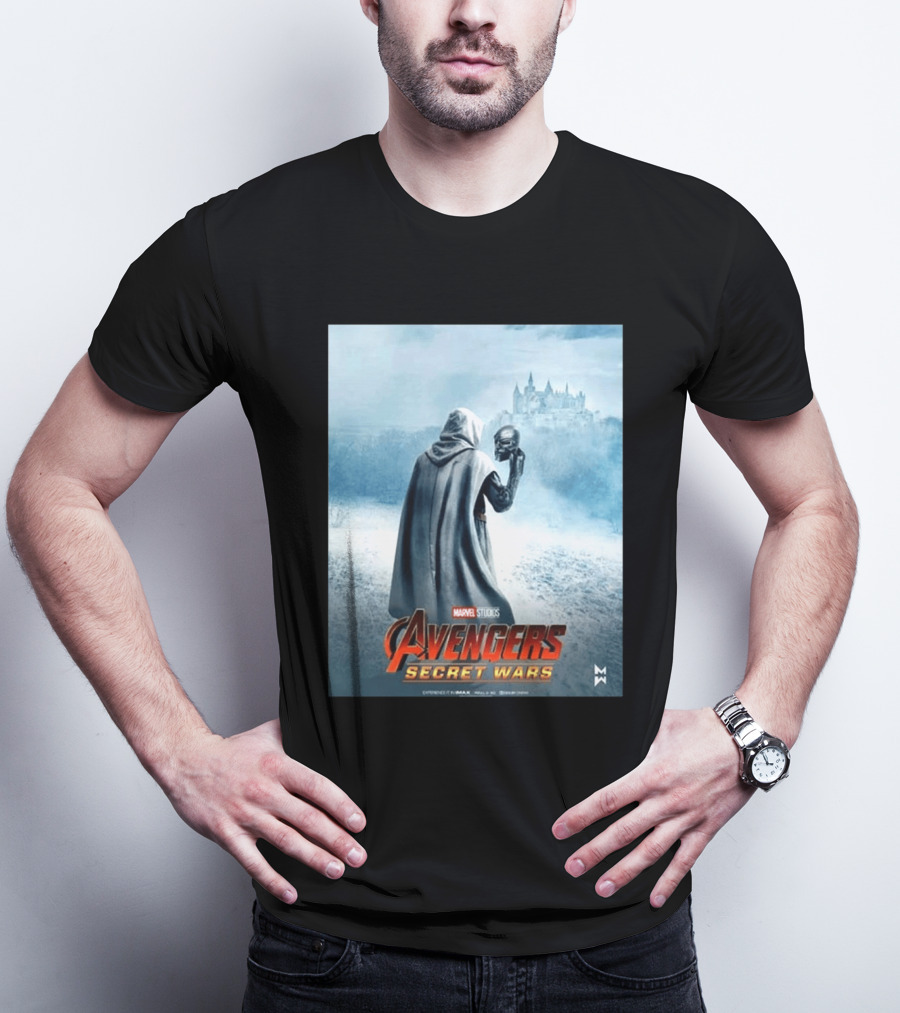 Marvel Studios Avengers Secret Wars Doctor Doom Hooded Villain Castle T-Shirt