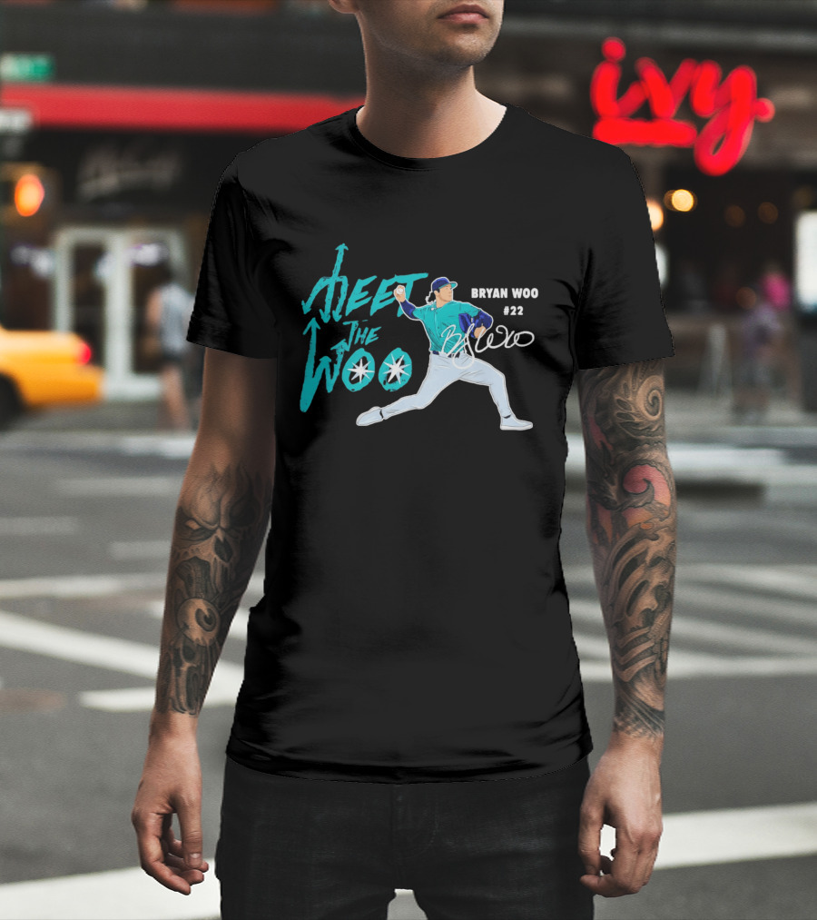Bryan Woo Seattle Mariners Meet The Woo MLB 2026 #22 T-Shirt