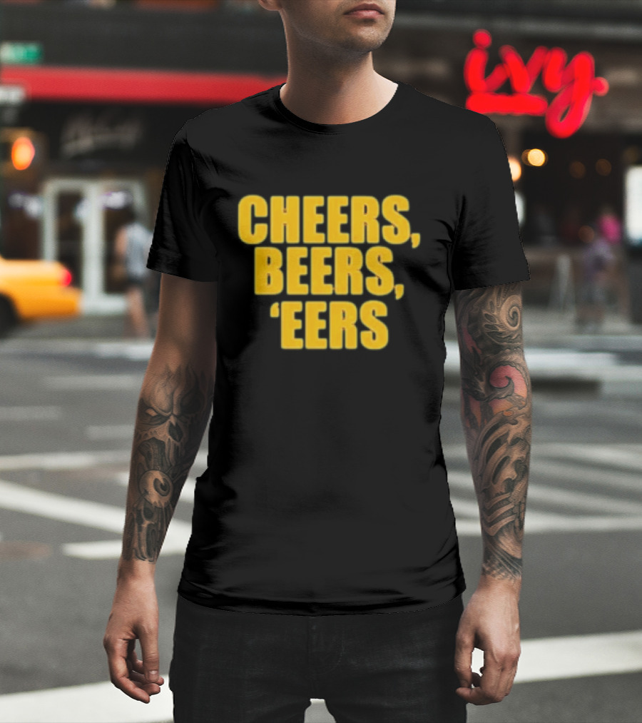 Cheers Beers 'Eers West Virginia Mountaineers NCAA Tailgate Party T-Shirt