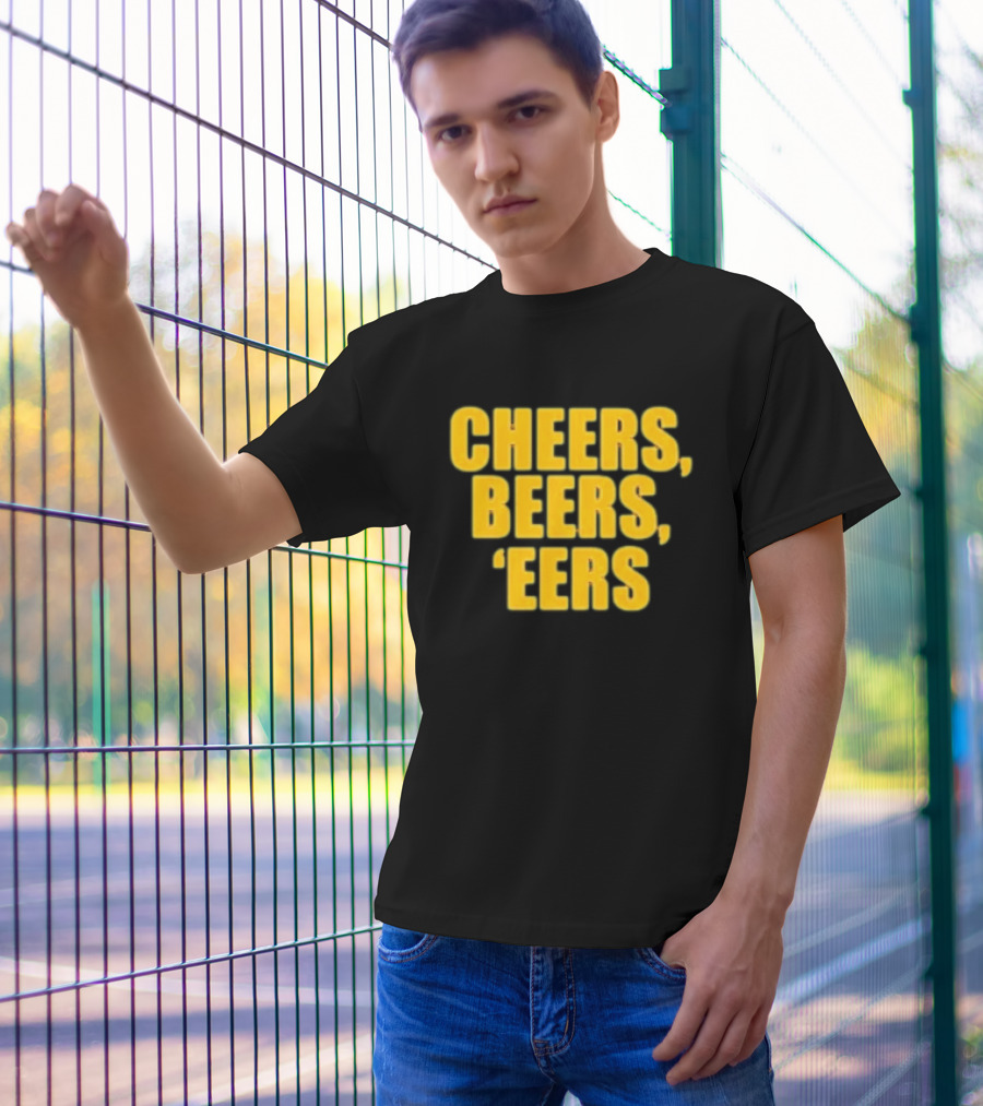 Cheers Beers 'Eers West Virginia Mountaineers NCAA Tailgate Party T-Shirt
