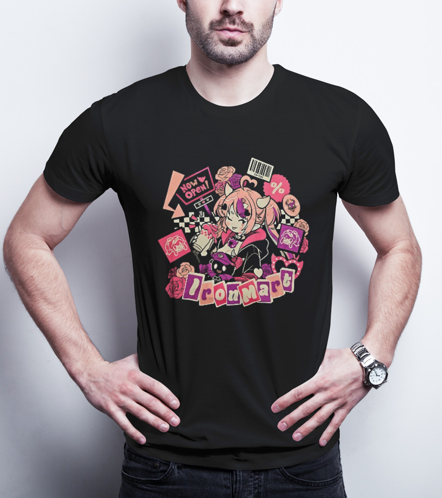 Ironmart Now Open Ironmouse Anime Girl Sale T-Shirt