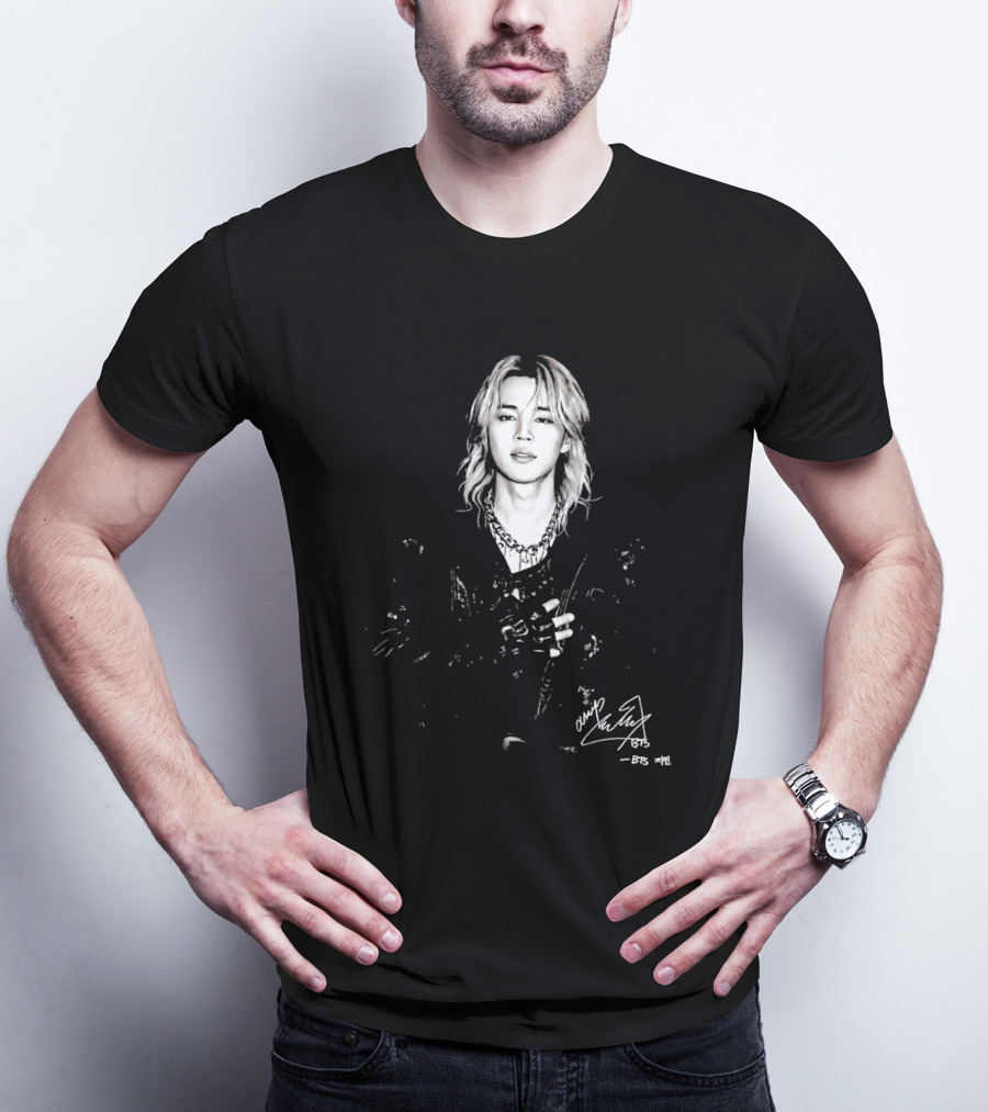 Jimin BTS Idol Signature Autograph T-Shirt