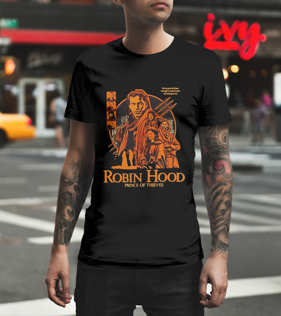 Robin Hood Prince Of Thieves Adventure Team Movie Characters T-Shirt