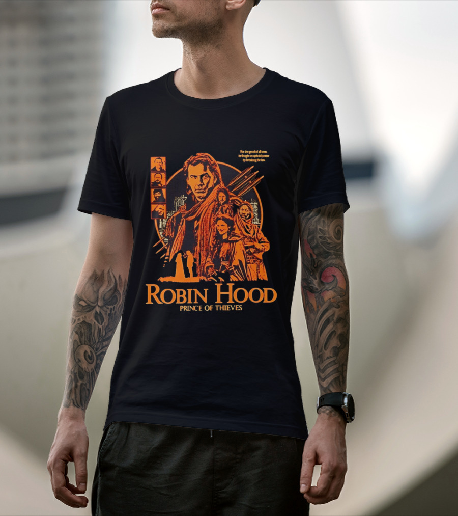 Robin Hood Prince Of Thieves Adventure Team Movie Characters T-Shirt