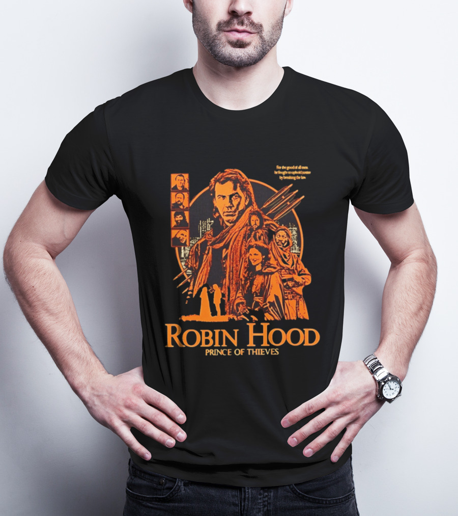 Robin Hood Prince Of Thieves Adventure Team Movie Characters T-Shirt