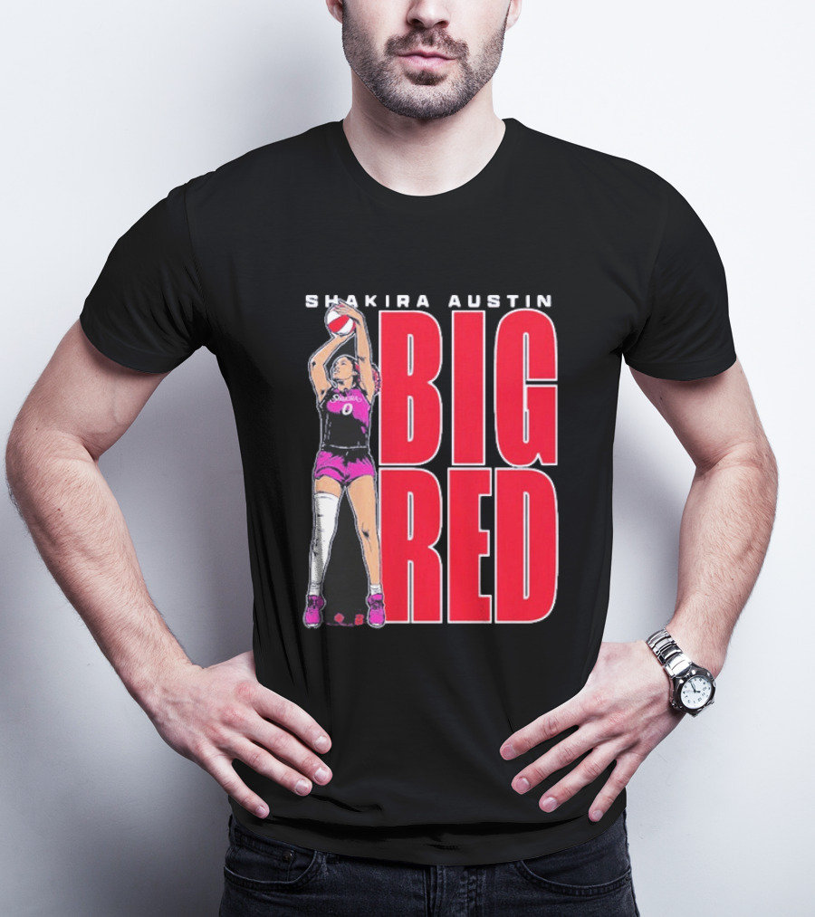Shakira Austin Big Red Basketball Player T-Shirt