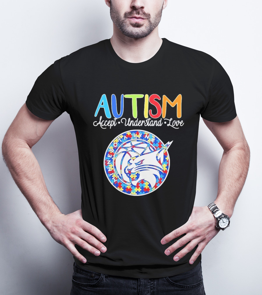 Minnesota Lynx Autism Accept Understand Love 2026 T-Shirt