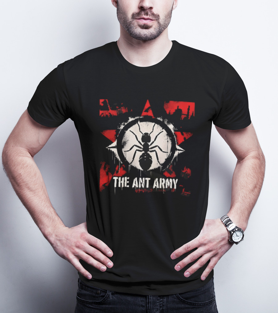The Ant Army Red Star Grunge T-Shirt