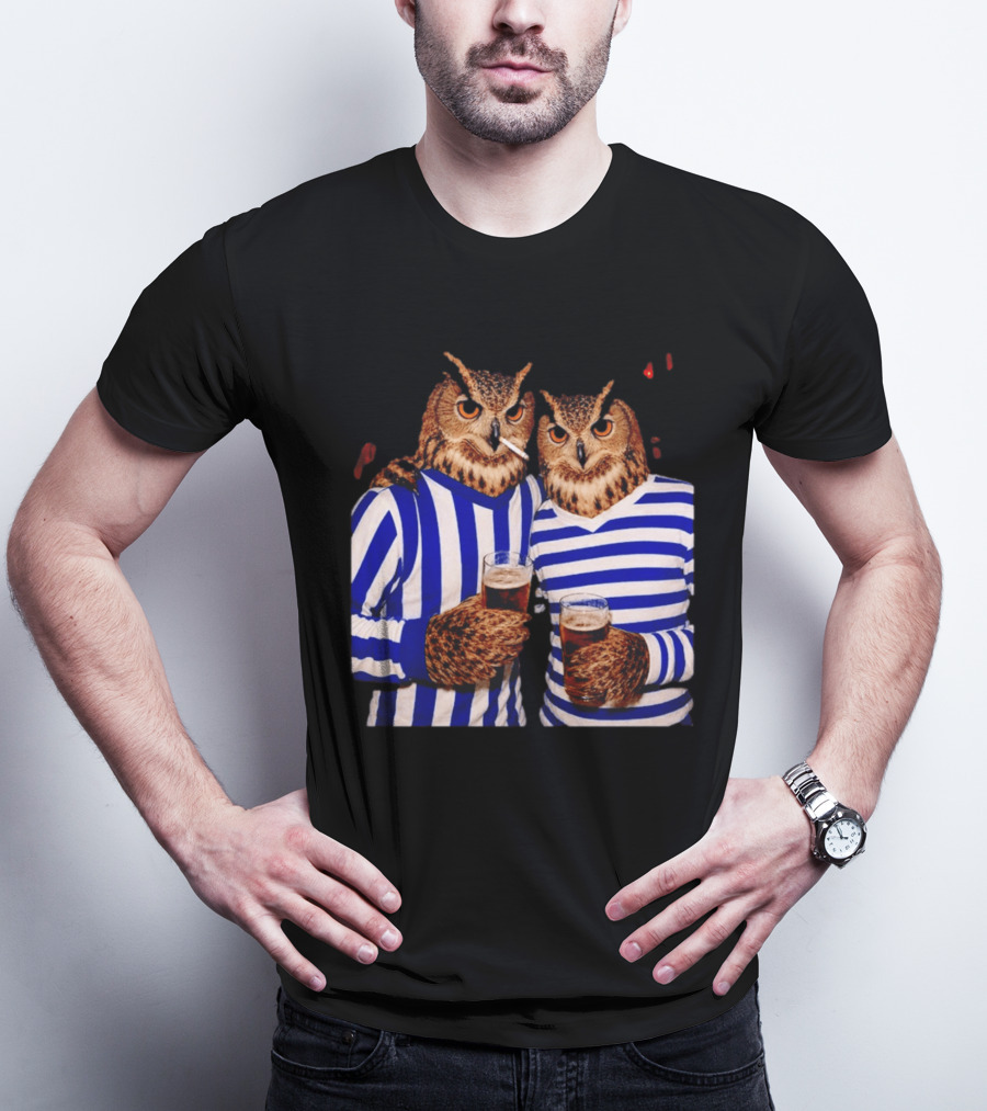 The Owls Night Out Classic Football Smoking Beer Party T-Shirt