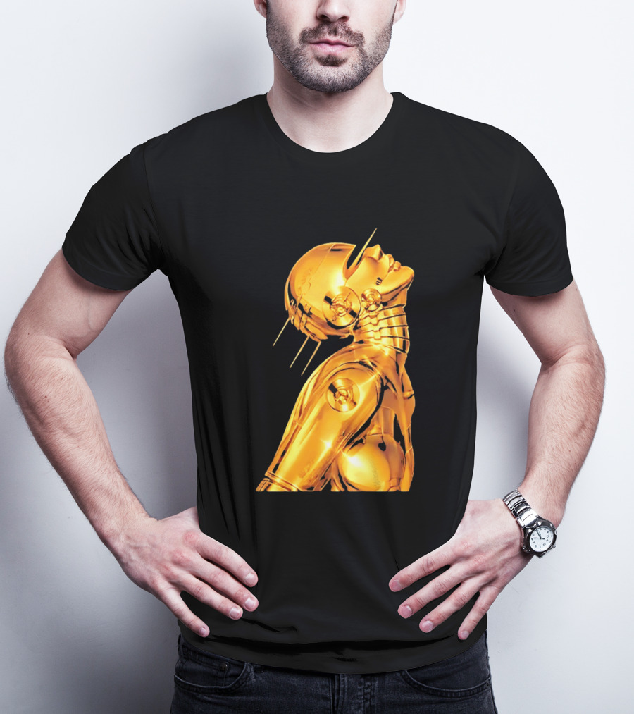 The Weeknd Echoes Of Silence Golden Futuristic Robot T-Shirt