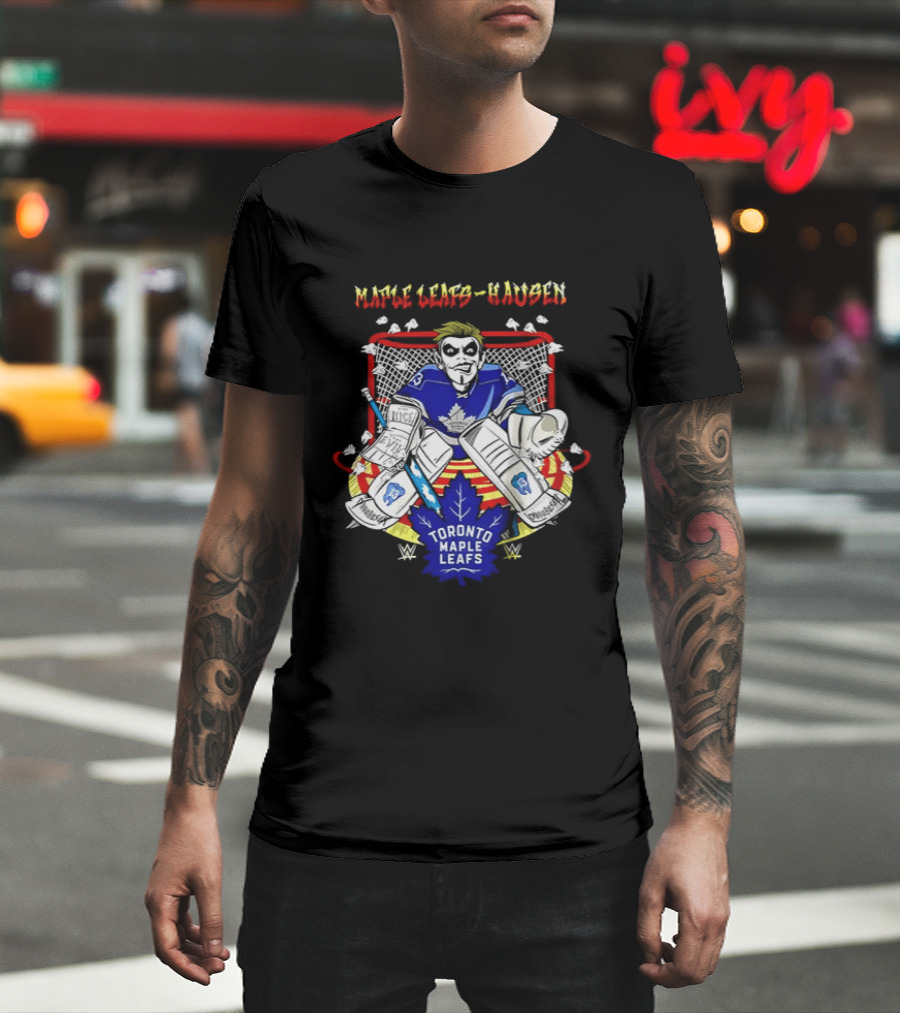 Toronto Maple Leafs Danhausen NHL Hockey WWE T-Shirt
