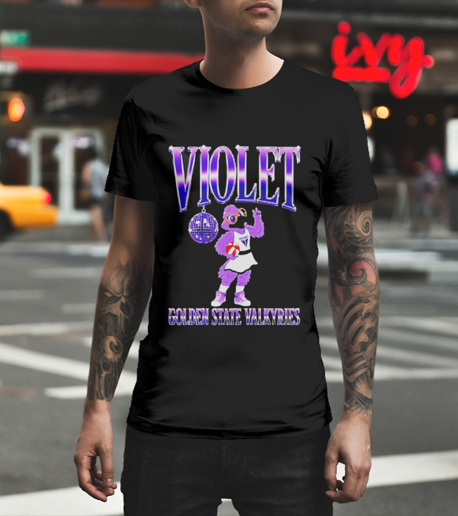 Violet Disco Golden State Valkyries Volleyball T-Shirt