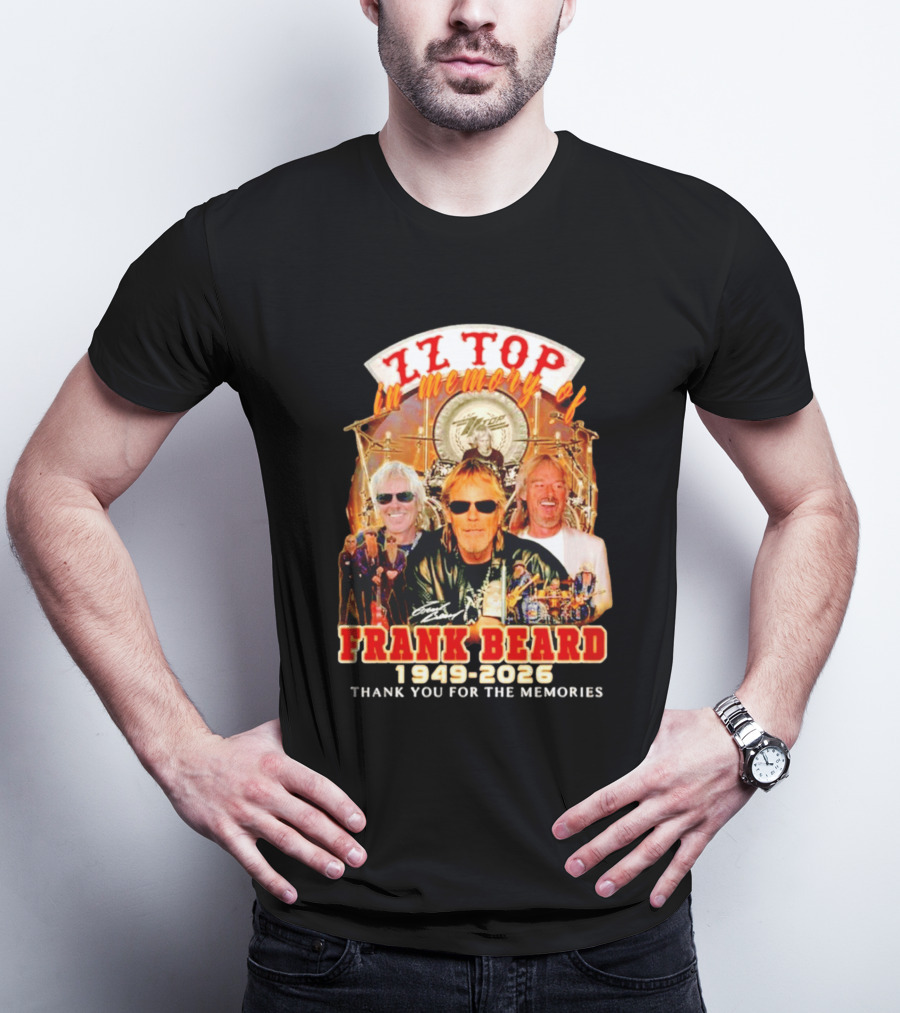 ZZ Top Frank Beard 1949 2026 In Memory Thank You For The Memories T-Shirt