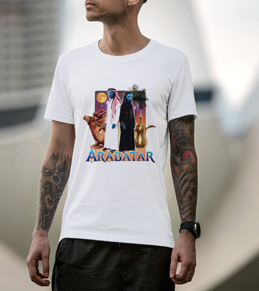 ARABATAR Fantasy Characters With Camel Dates Kettle Palm Moon T-Shirt