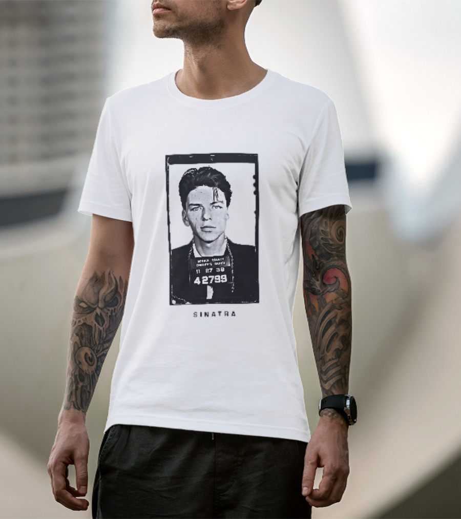 Bergen County Sheriffs Office 11 27 38 42799 Sinatra Shot T-Shirt