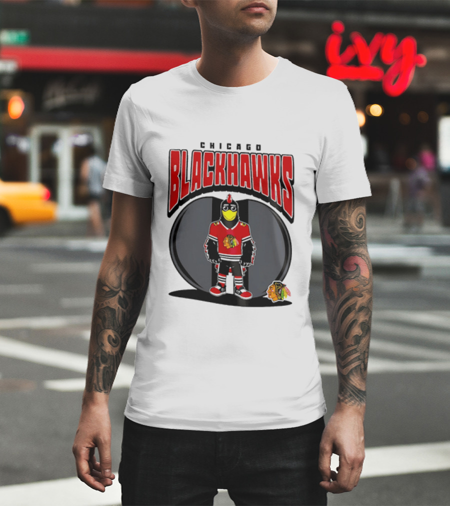 Chicago Blackhawks Mania NHL 2026 Mascot Hockey Fan Gear T-Shirt