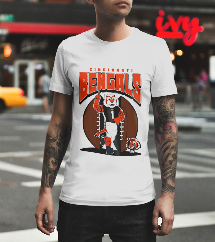 Cincinnati Bengals Tiger Mascot Football Fan Mania 2026 T-Shirt