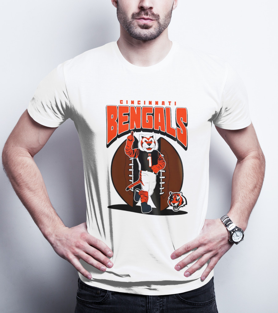 Cincinnati Bengals Tiger Mascot Football Fan Mania 2026 T-Shirt