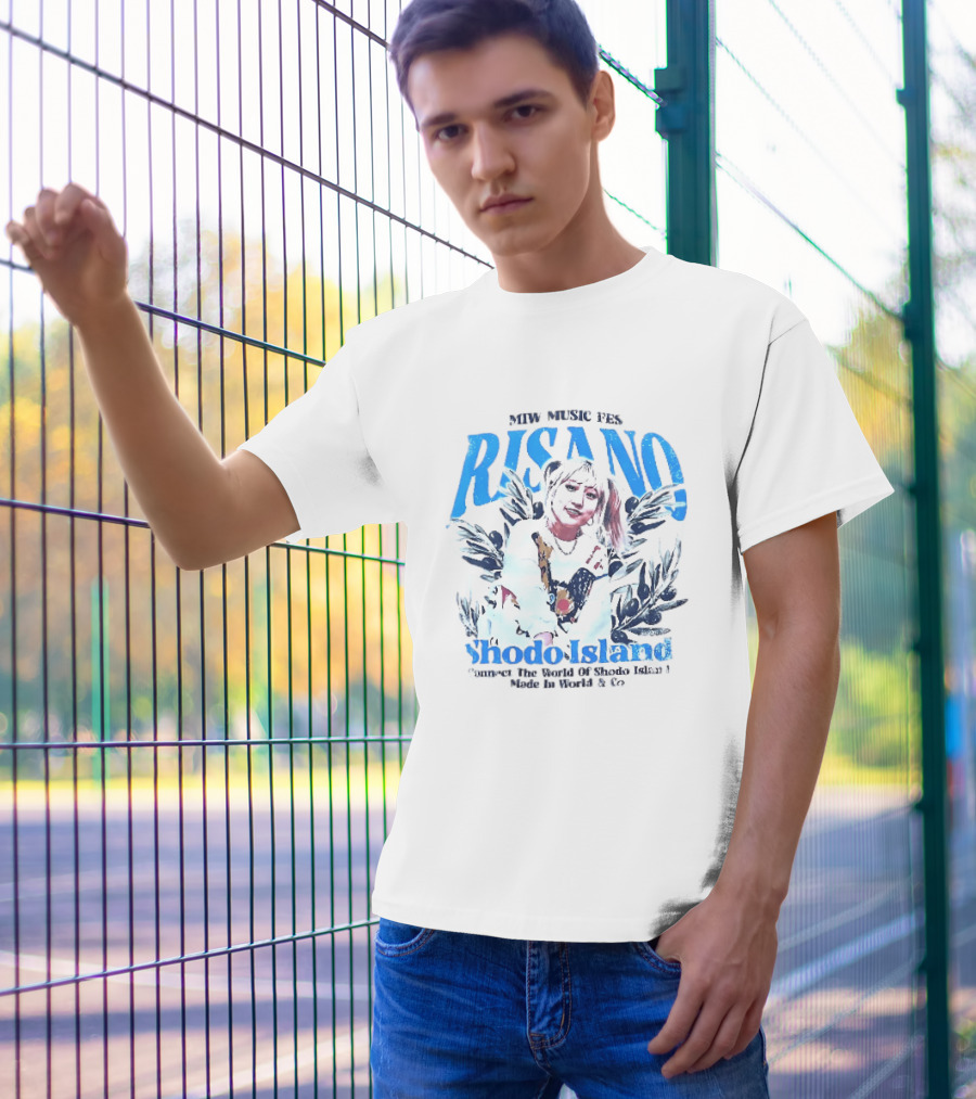 MTW Music Presents Risano Blonde Woman Pigtails Connect Shodo Island Made In World And Co T-Shirt