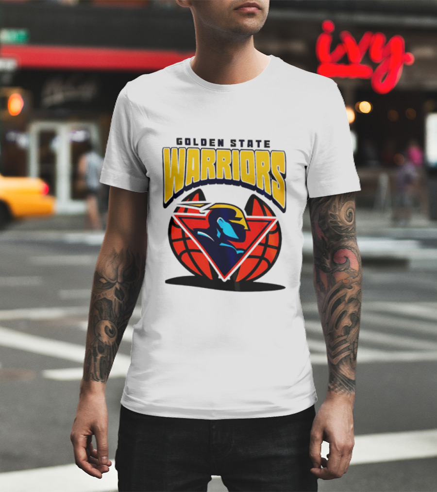 Golden State Warriors NBA 2026 Mania Retro Logo Basketball T-Shirt