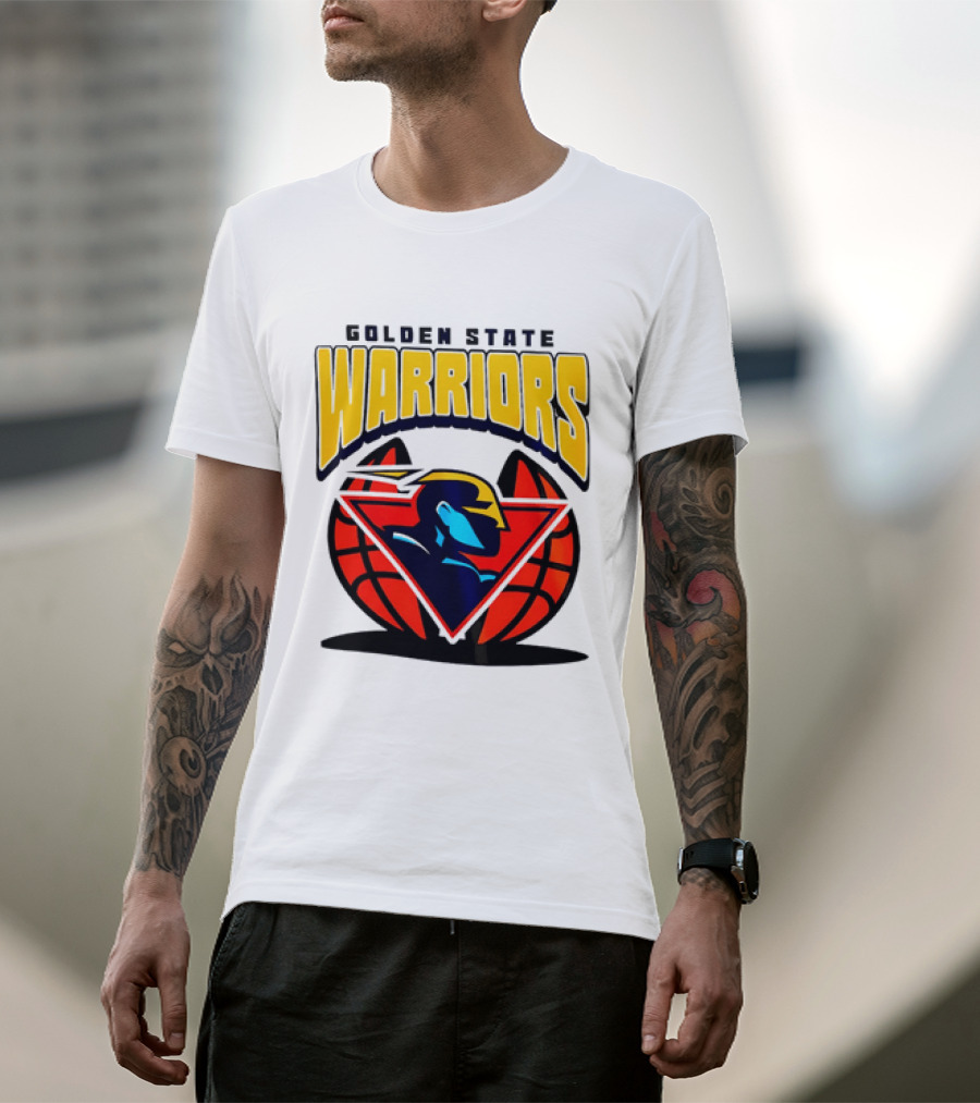 Golden State Warriors NBA 2026 Mania Retro Logo Basketball T-Shirt