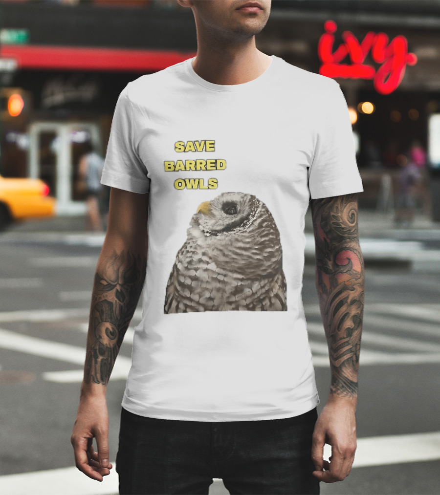 Save Barred Owls Barred Owl Conservation Appeal T-Shirt