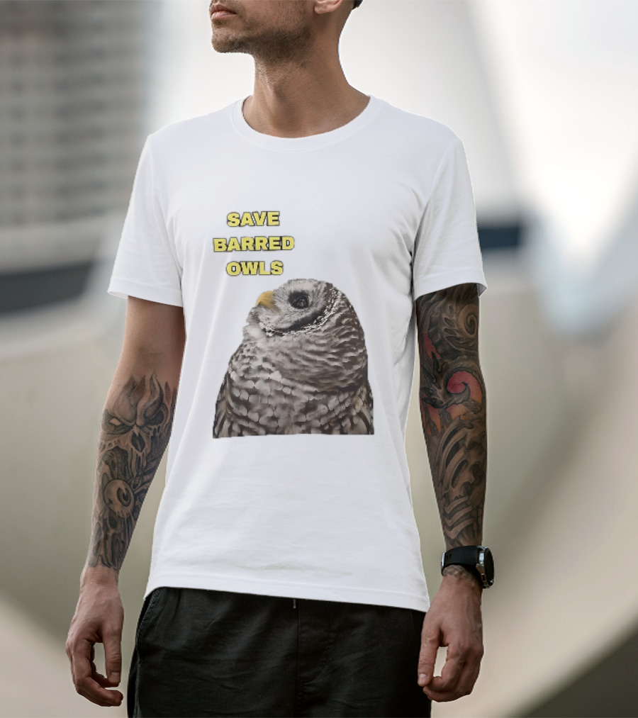 Save Barred Owls Barred Owl Conservation Appeal T-Shirt