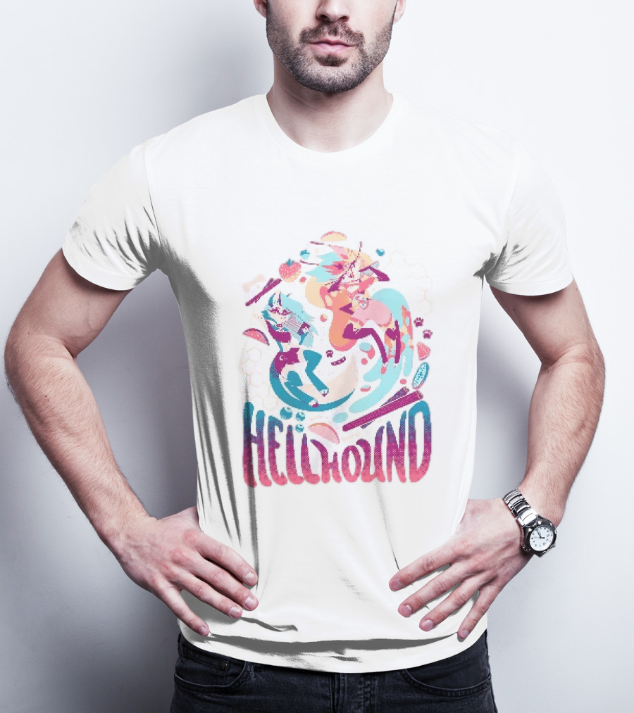 Spindlehorse Hellhound Colorful Dynamic Characters T-Shirt