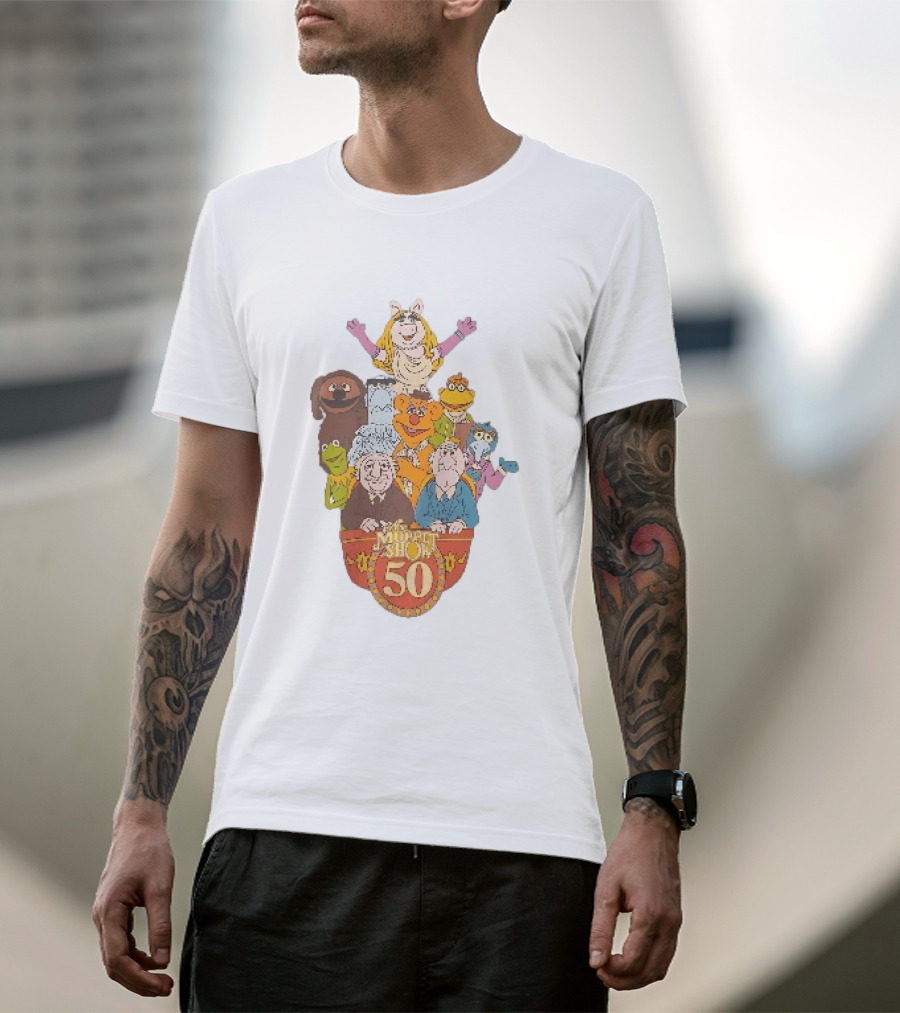 The Muppet Show Anniversary 50 Iconic Characters Celebration T-Shirt