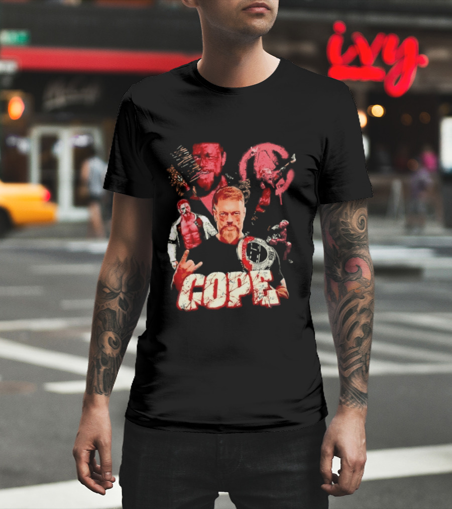 Adam Copeland Wrestling Pose Cope AEW Iconic Red T-Shirt