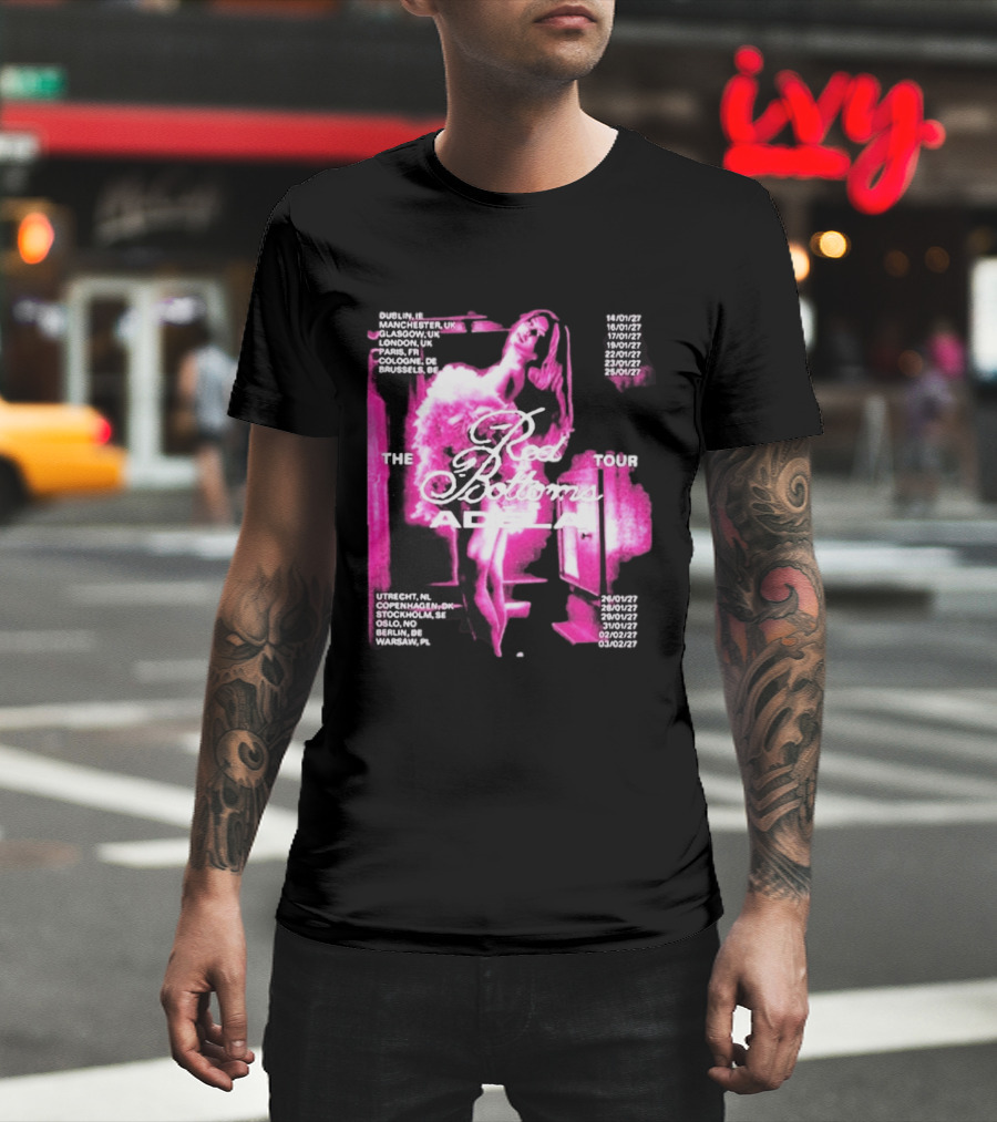 Adela Jergova The Red Bottoms Europe Tour 2026 Dates And Cities T-Shirt