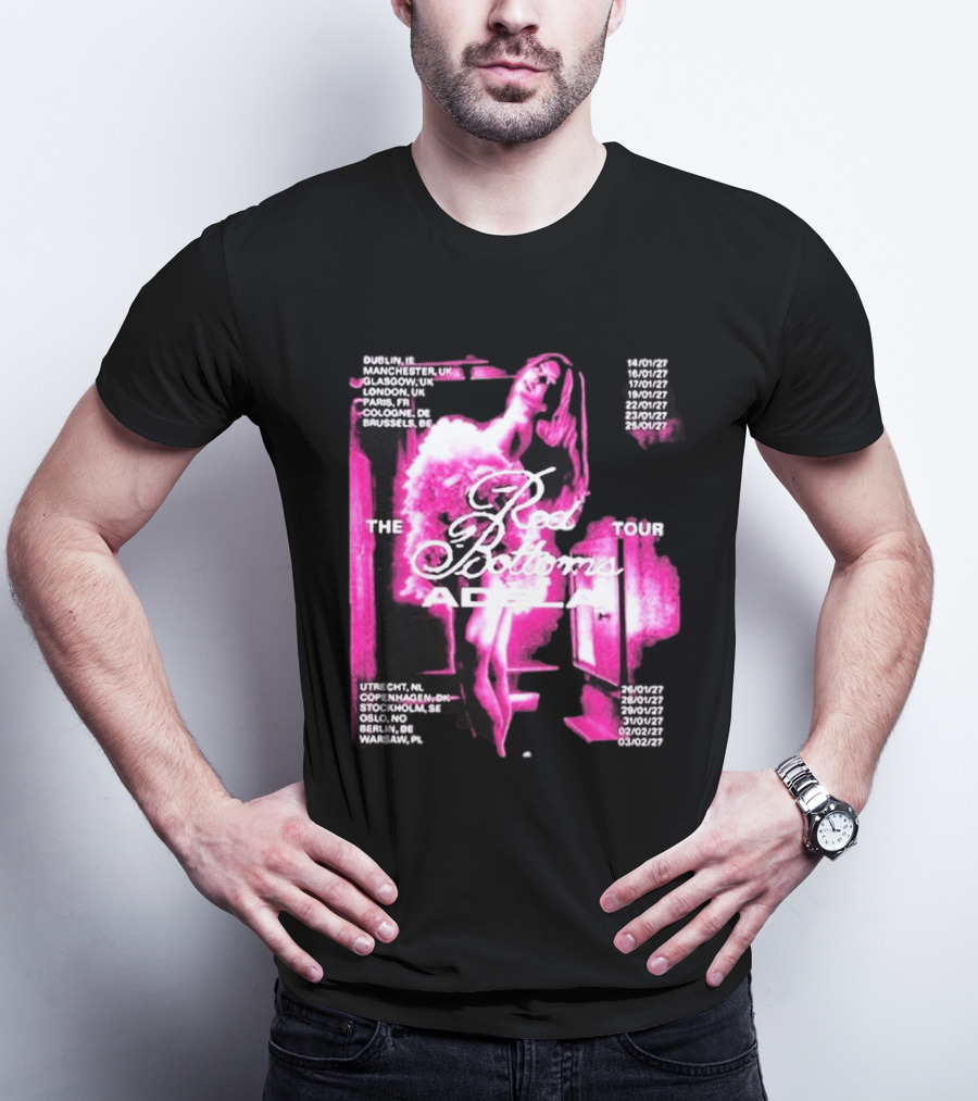 Adela Jergova The Red Bottoms Europe Tour 2026 Dates And Cities T-Shirt