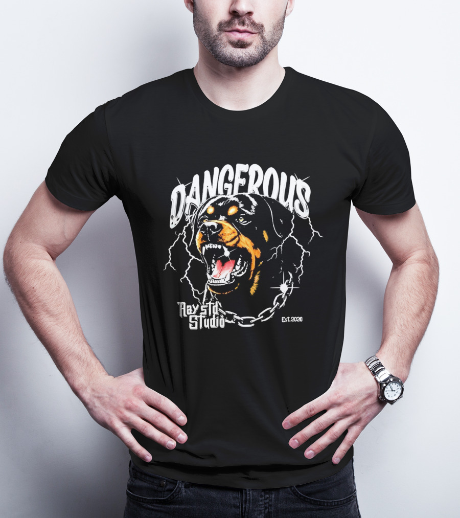 Dangerous Rottweiler Ray Etl Studio Est 2026 T-Shirt