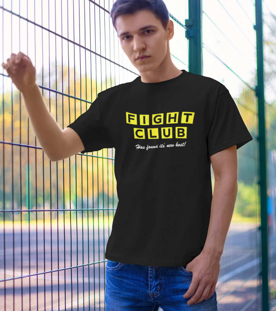 Fight Club Has Found Its New Host Yellow Lettering T-Shirt