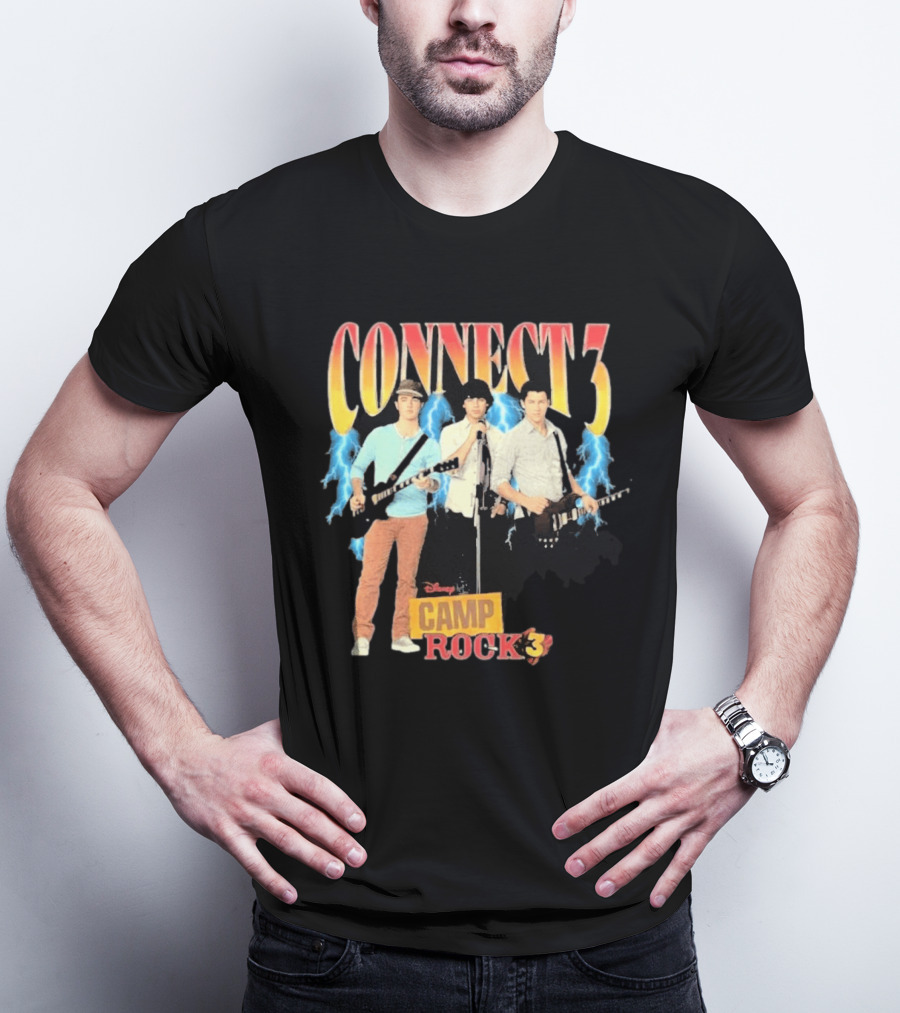 Disney Camp Rock 3 Connect 3 Band Jonas Brothers T-Shirt
