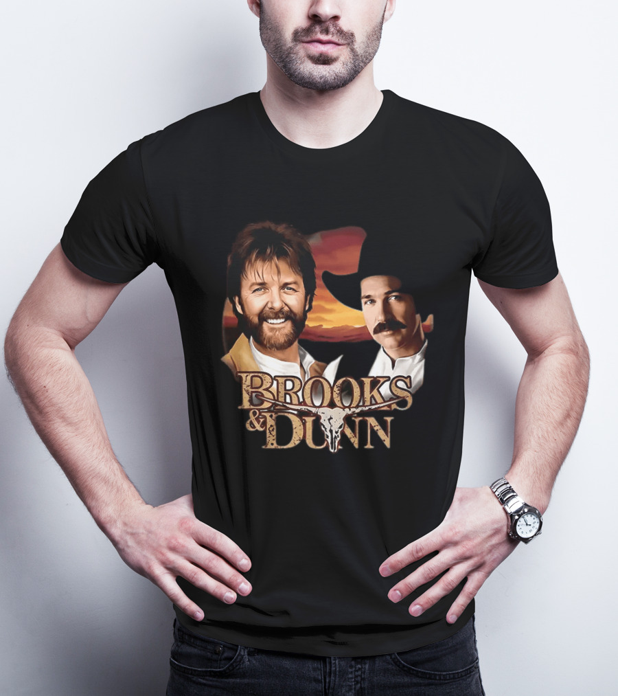 Brooks And Dunn Von Miller Dallas Cowboys Sunset T-Shirt