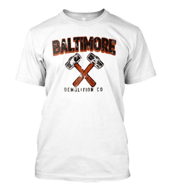 Baltimore Demolition Co Pete Alonso 25 Crossed Hammers Bear T-Shirt