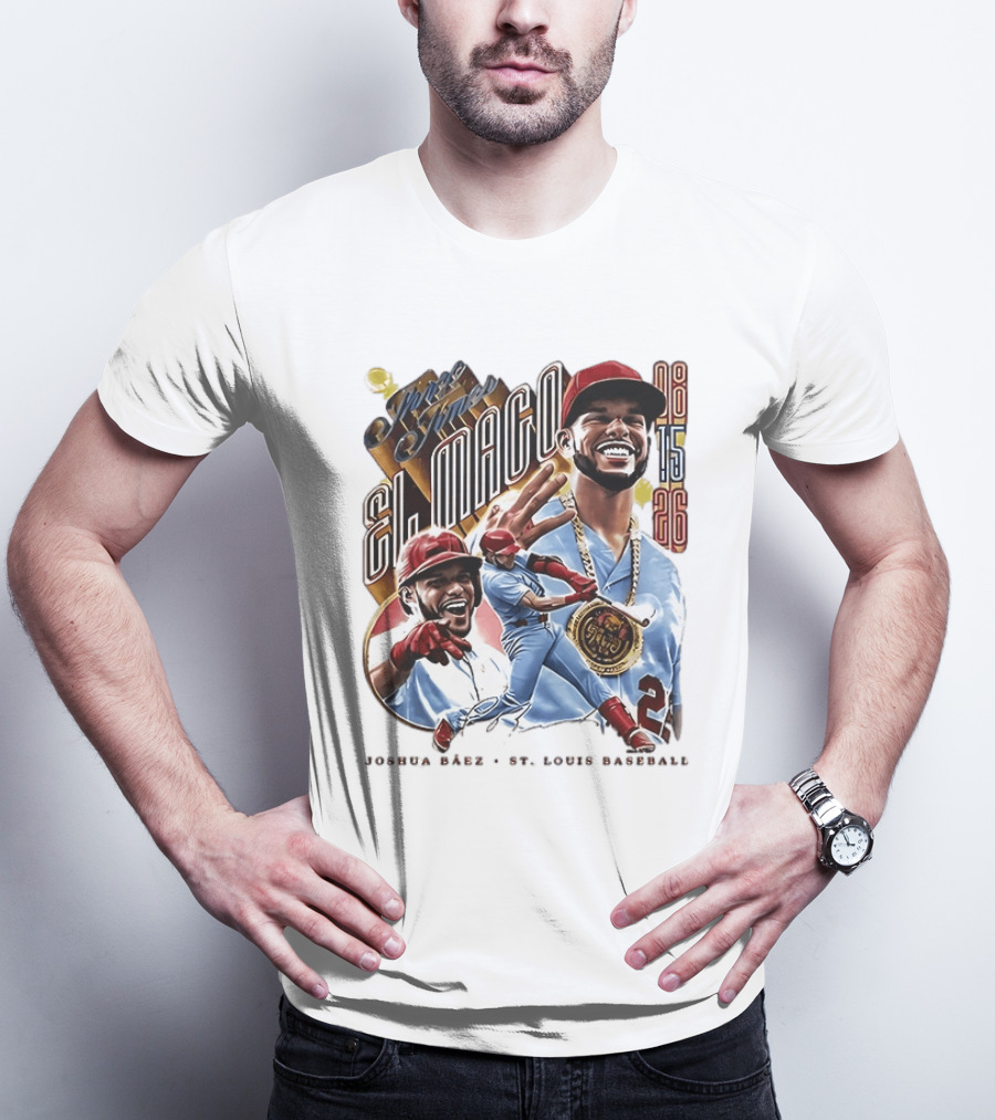 Joshua Baez El Mago 08 15 26 St Louis Baseball T-Shirt