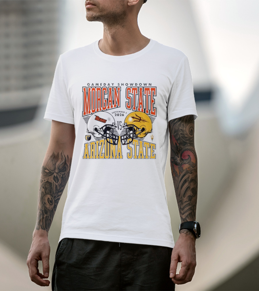 Gameday Showdown Morgan State Bears Vs Arizona State 2026 T-Shirt