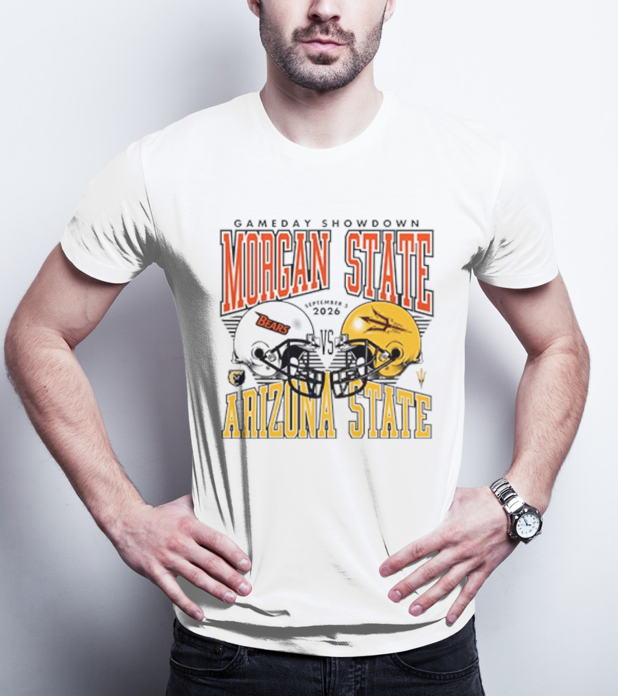 Gameday Showdown Morgan State Bears Vs Arizona State 2026 T-Shirt