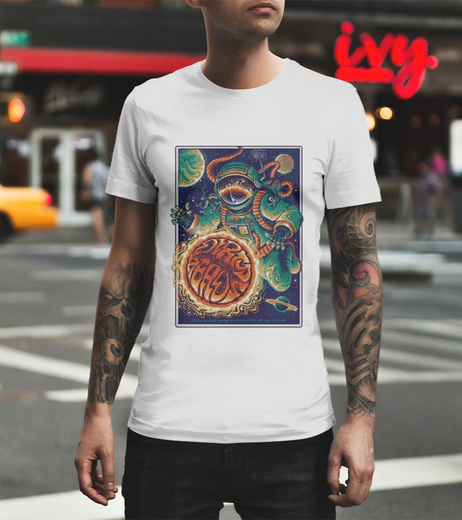Dirty Heads Cosmic Astronaut Tour The Woodlands TX 8 23 2026 Psychedelic Space Adventure T-Shirt