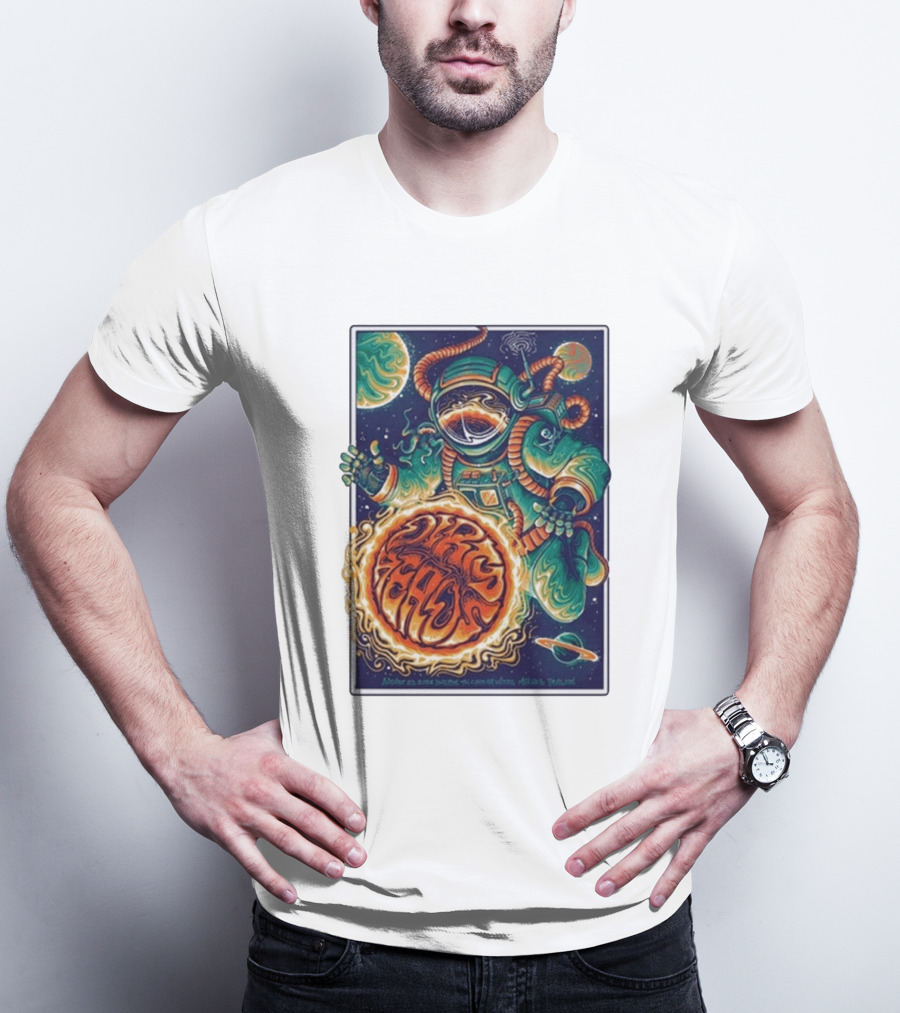 Dirty Heads Cosmic Astronaut Tour The Woodlands TX 8 23 2026 Psychedelic Space Adventure T-Shirt