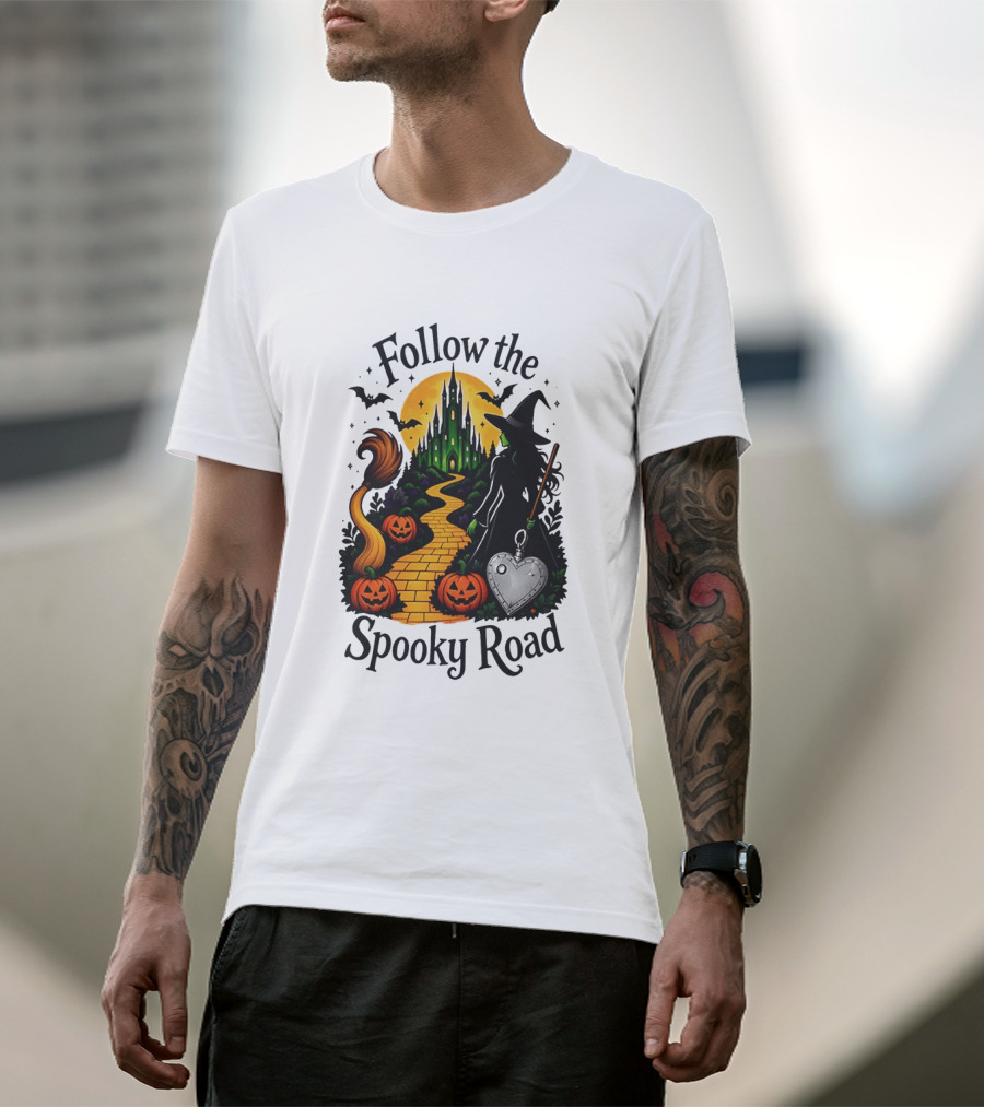 Follow The Spooky Road Wizard Of Oz Halloween Witch 2026 T-Shirt