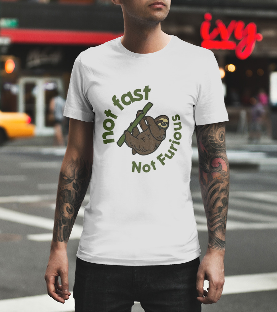 Not Fast Not Furious Sloth Climbing T-Shirt
