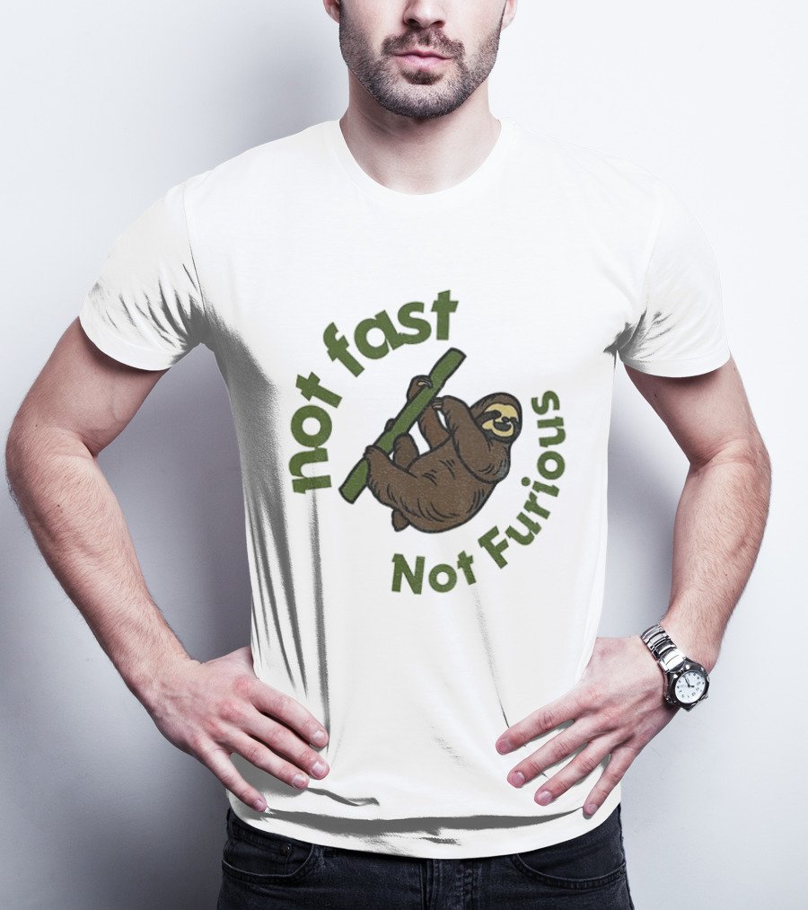 Not Fast Not Furious Sloth Climbing T-Shirt