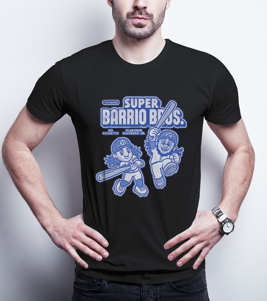 Toronto Super Barrio Bros Bo Bichette Vladimir Guerrero Jr 11 27 T-Shirt