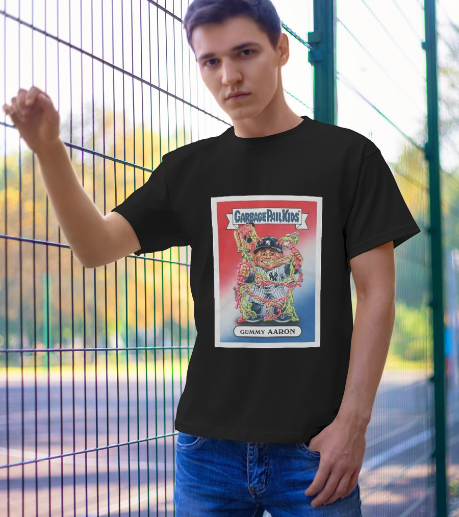 Garbage Pail Kids New York Yankees Gummy Aaron MLB Collaboration T-Shirt